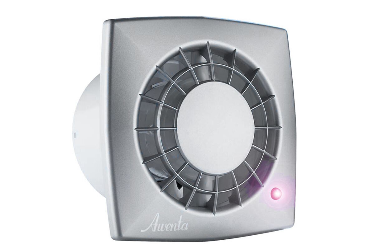 Wentylator łazienkowy WGS150H satyna srebrna, 0,803 kg, Ø150, czujnik wilgoci AWENTA ...