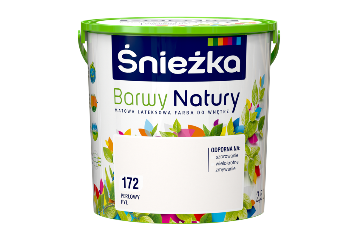 Farba lateksowa Barwy Natury perłowy pył 172 2,5 l Śnieżka - Bricomarche.pl