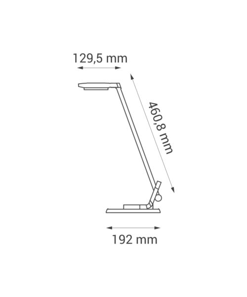 Lampka biurkowa LED Rita srebrna Nilsen - Bricomarche.pl