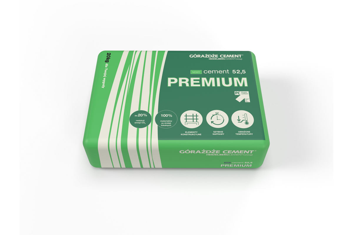 Cement PREMIUM 52,5 20 kg GÓRAŻDŻE - Bricomarche.pl