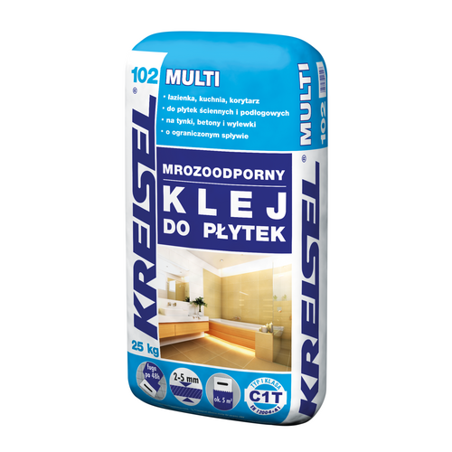 Klej do płytek Multi 102 mrozoodporny C1T 25 kg KREISEL - Bricomarche.pl