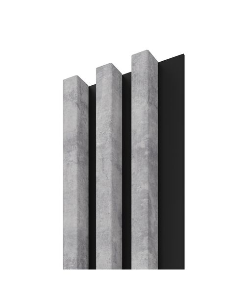 Lamele ścienne Stegu Linea Slim 265 x 15 cm betonowo-czarny ...