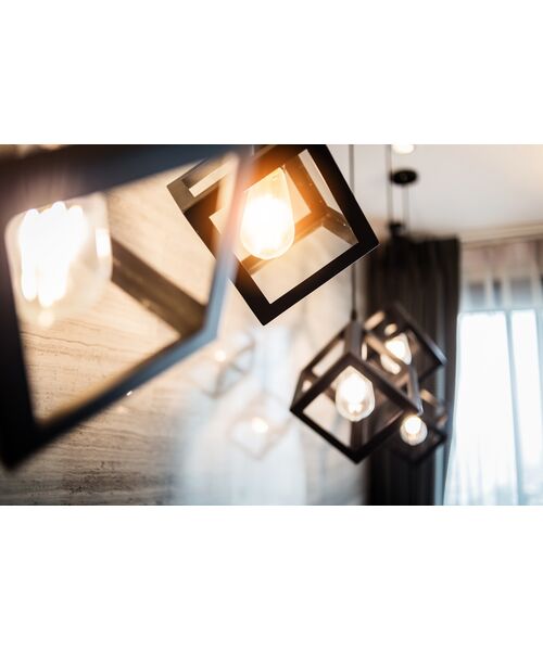 Lampa wisząca IL MIO SWEDEN P140235-1 czarny kwadrat - Bricomarche.pl