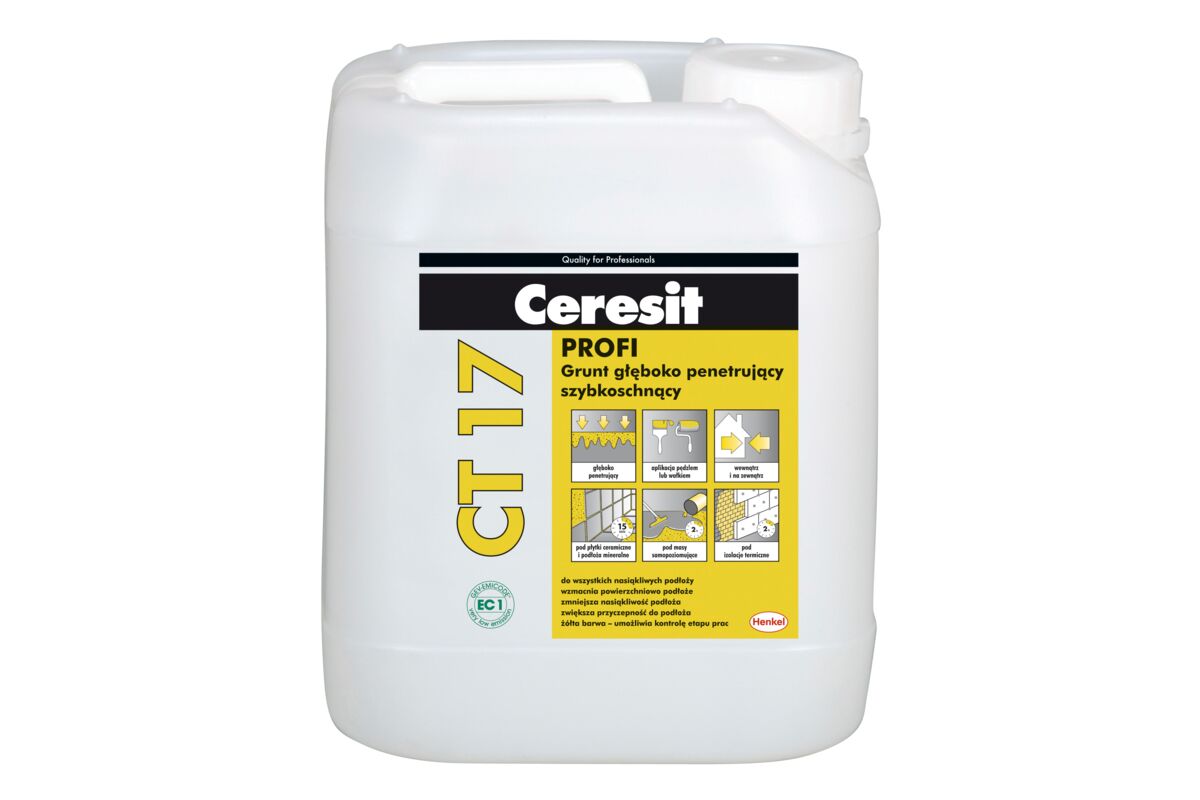 Głęboko penetrujący grunt bezrozpuszczalnikowy CT 17 5 l Ceresit - Bricomarche.pl