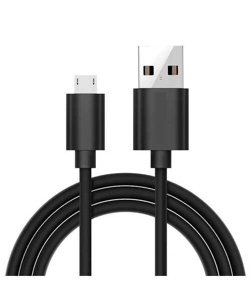 Kabel USB - micro USB 1 m czarny 2 A LB0067 czarny LIBOX - Bricomarche.pl