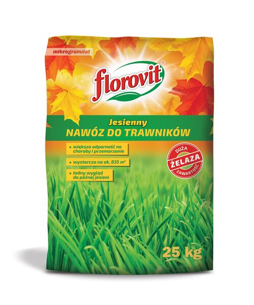 Nawóz granulowany jesienny do trawników 25 kg Florovit - Bricomarche.pl