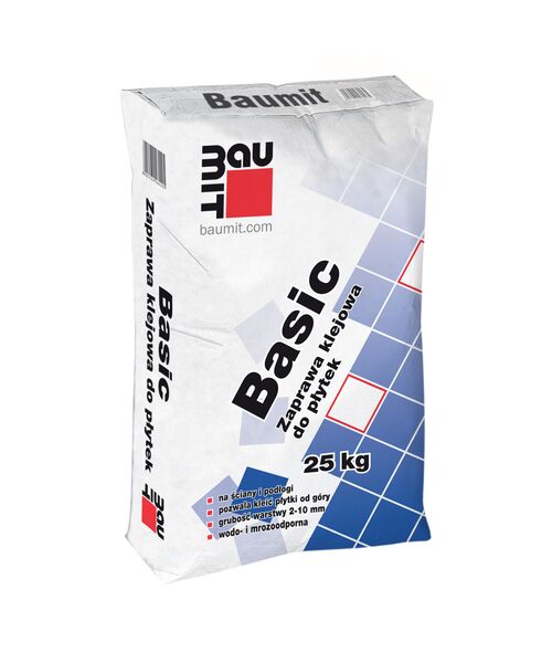 Zaprawa klejowa do płytek 2-10 mm - Basic C1T 25 kg BAUMIT - Bricomarche.pl