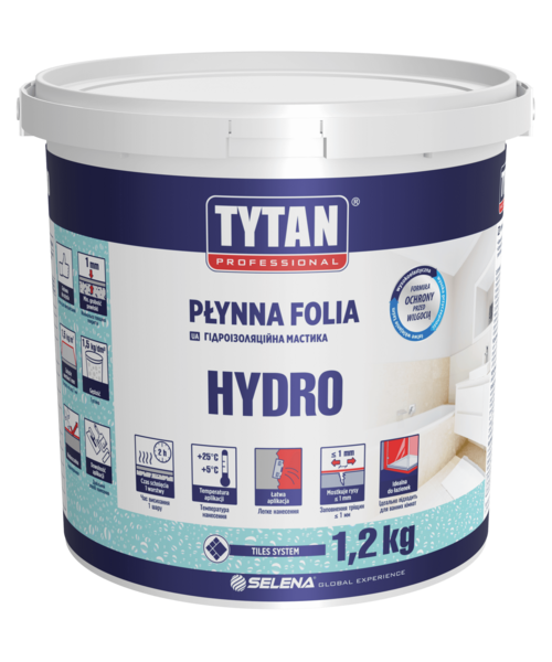 TYTAN PROFESSIONAL Płynna folia HYDRO 1,2 kg szary - Bricomarche.pl