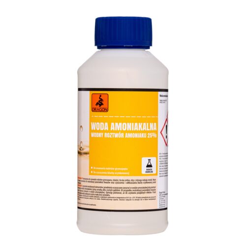 Woda amoniakalna - roztwór amoniaku 25%, 0,5 l, DRAGON w sklepie ...