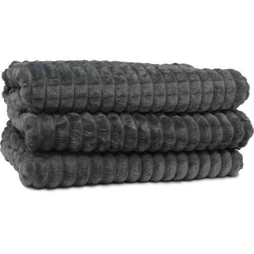 Koc Suleo 150 x 200 cm szary - Bricomarche.pl