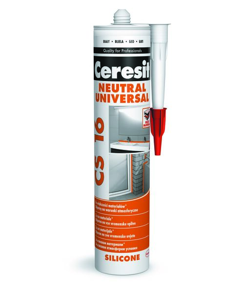 Silikon neutralny CS16 biały 280 ml Ceresit - Bricomarche.pl