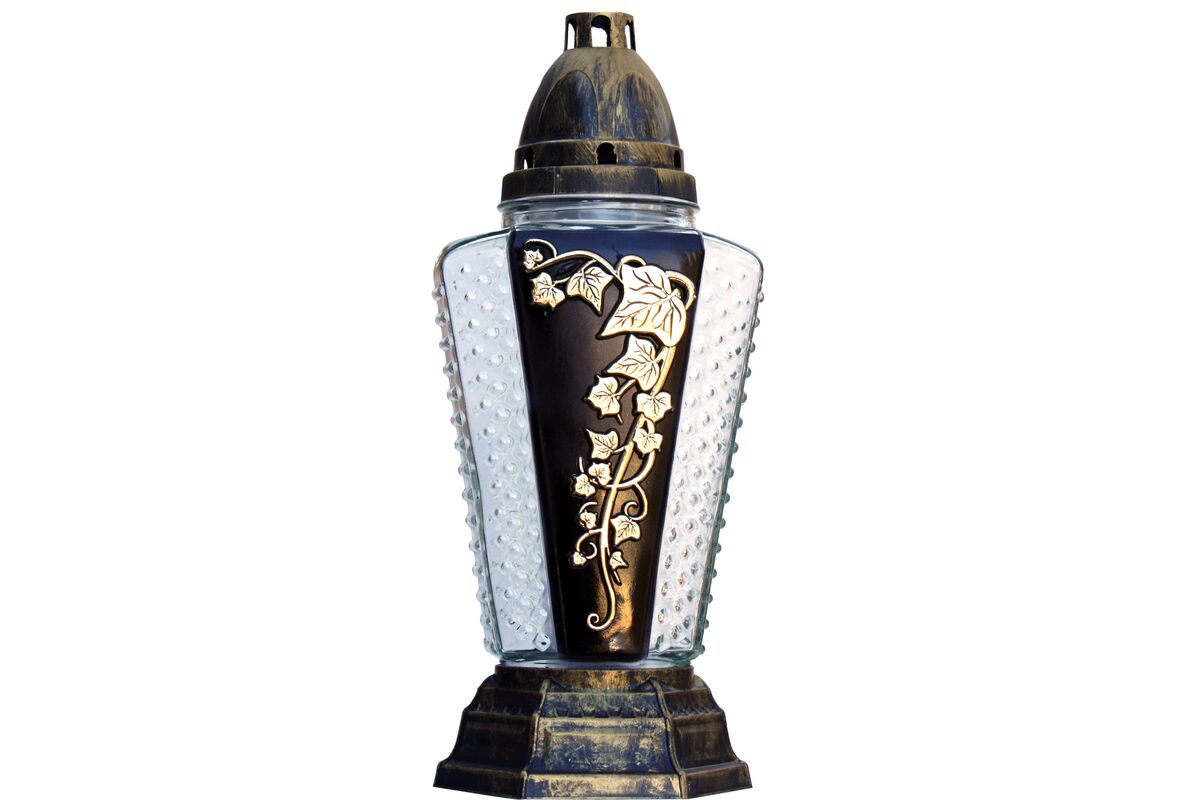 Znicz szklany 31,5 cm Z-42 złoty - Bricomarche.pl