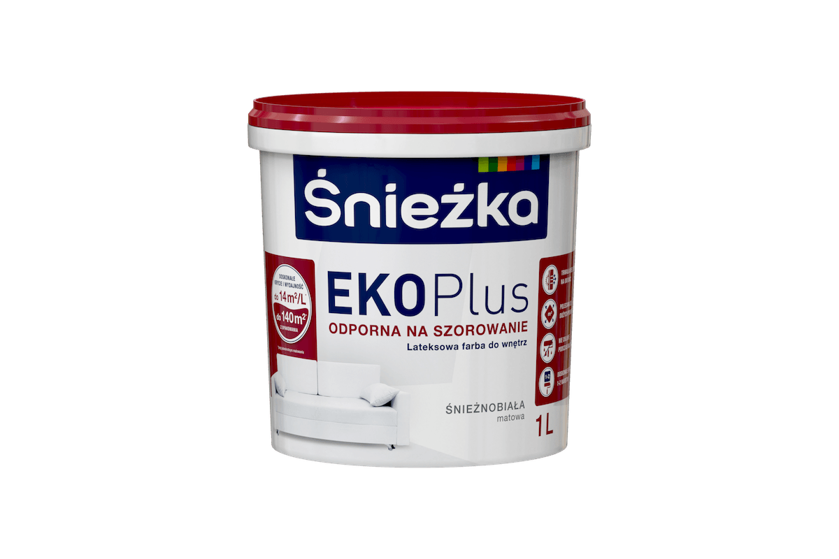 Farba lateksowa EKO plus 1 l Śnieżka - Bricomarche.pl
