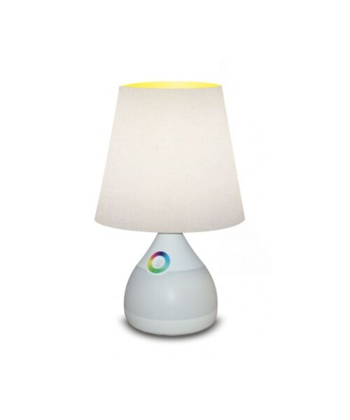 Lampka nocna LED Magic Night Ecru z abażurem Nilsen - Bricomarche.pl