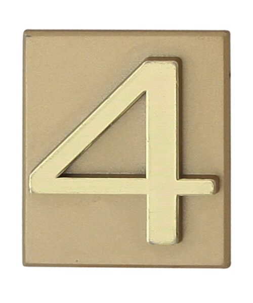Cyfra "4" INV złota - Bricomarche.pl