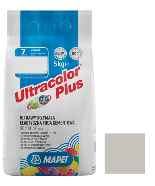Fuga Ultracolor Plus 111 Srebrny 5 kg MAPEI - Bricomarche.pl