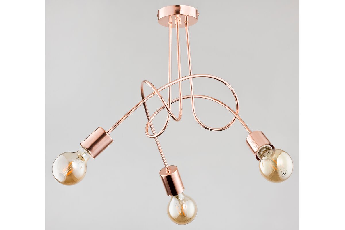 Lampa wisząca Tango E27 3 x 60 W miedziany - Bricomarche.pl