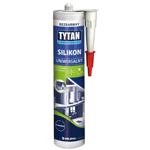 Silikon uniwersalny 280 ml bezbarwny TYTAN EURO-LINE - Bricomarche.pl