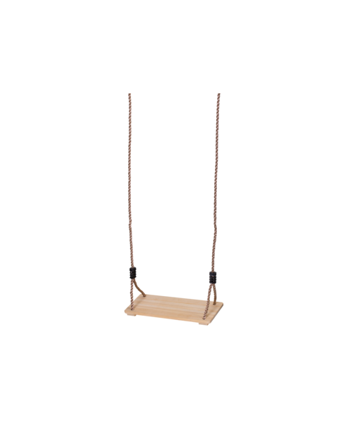 Huśtawka z drewna świerkowego 40 x 16 cm z linami 1,8 m - Bricomarche.pl