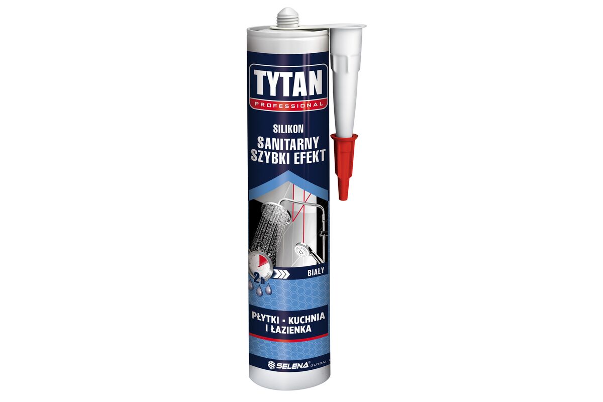 Silikon sanitarny Szybki efekt biały 280 ml TYTAN PROFESSIONAL - Bricomarche.pl