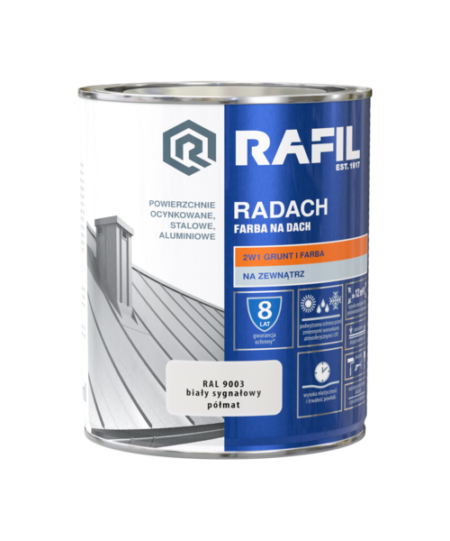 Farba na dach Radach biały sygnałowy 0,75 l - Bricomarche.pl