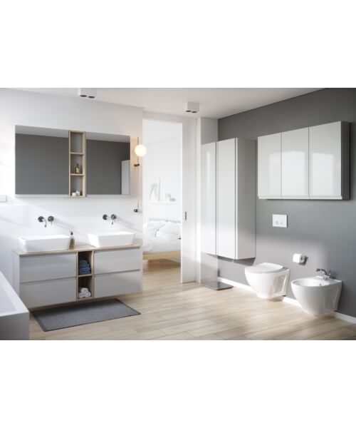 Set Moduo slim 50 szary dsm (szafka + umywalka) - Bricomarche.pl