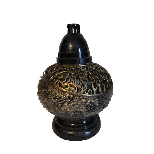 Znicz Witraż Big Waza 44 cm złoto-czarny Ilumini - Bricomarche.pl