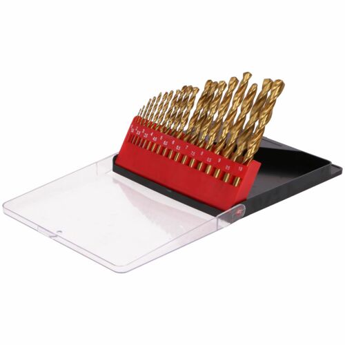 Wiertła tytanowe do metalu - zestaw 19 szt. FASTER TOOLS - Bricomarche.pl