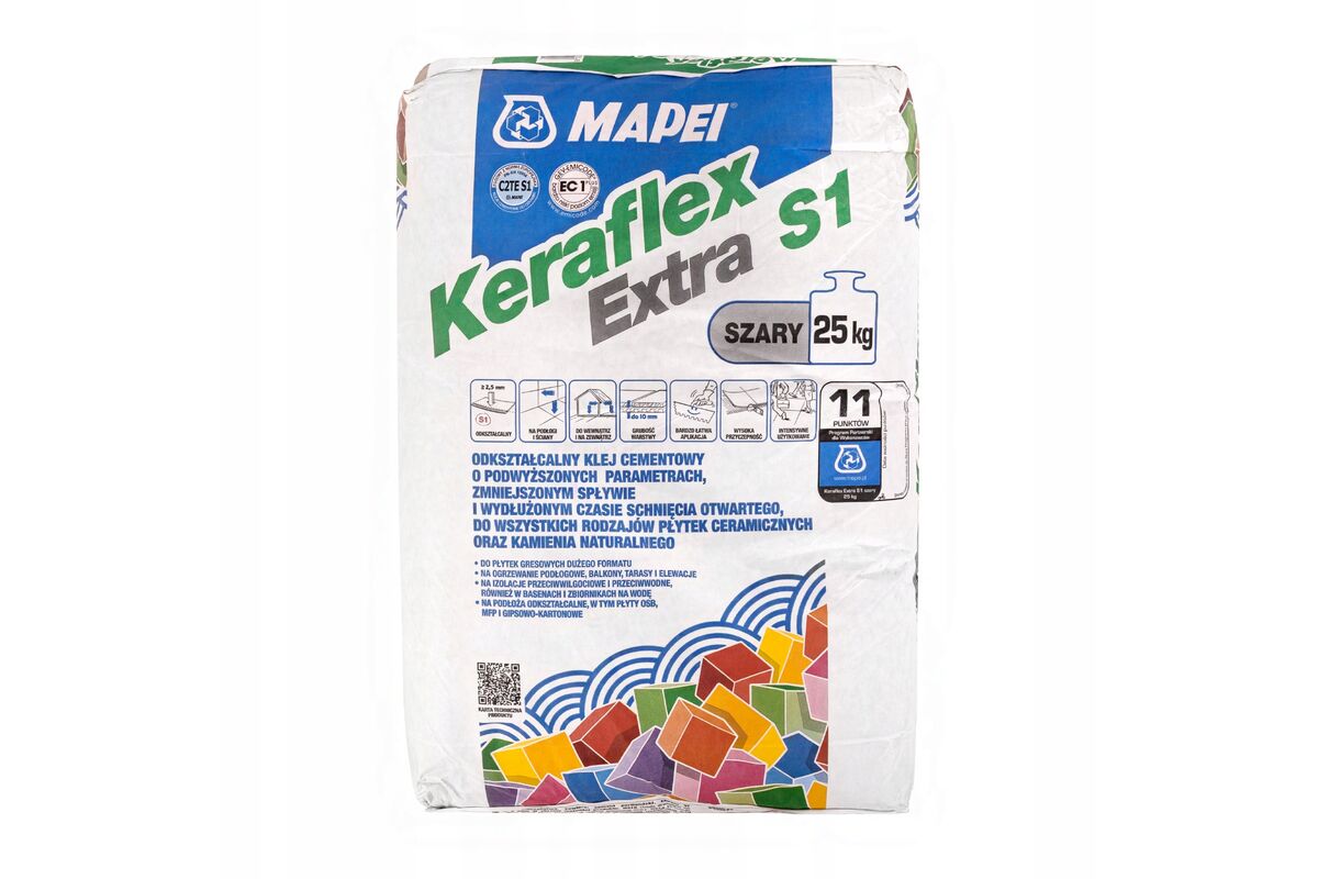 Klej Keraflex extra S1 szary 25 kg Mapei - Bricomarche.pl