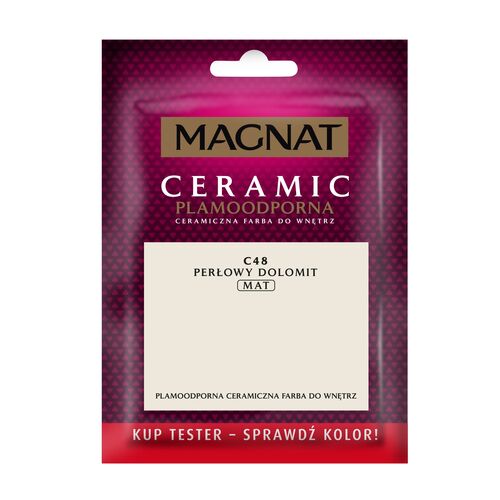 Farba ceramiczna MAGNAT Ceramic TESTER perłowy dolomit C48 30 ml ...