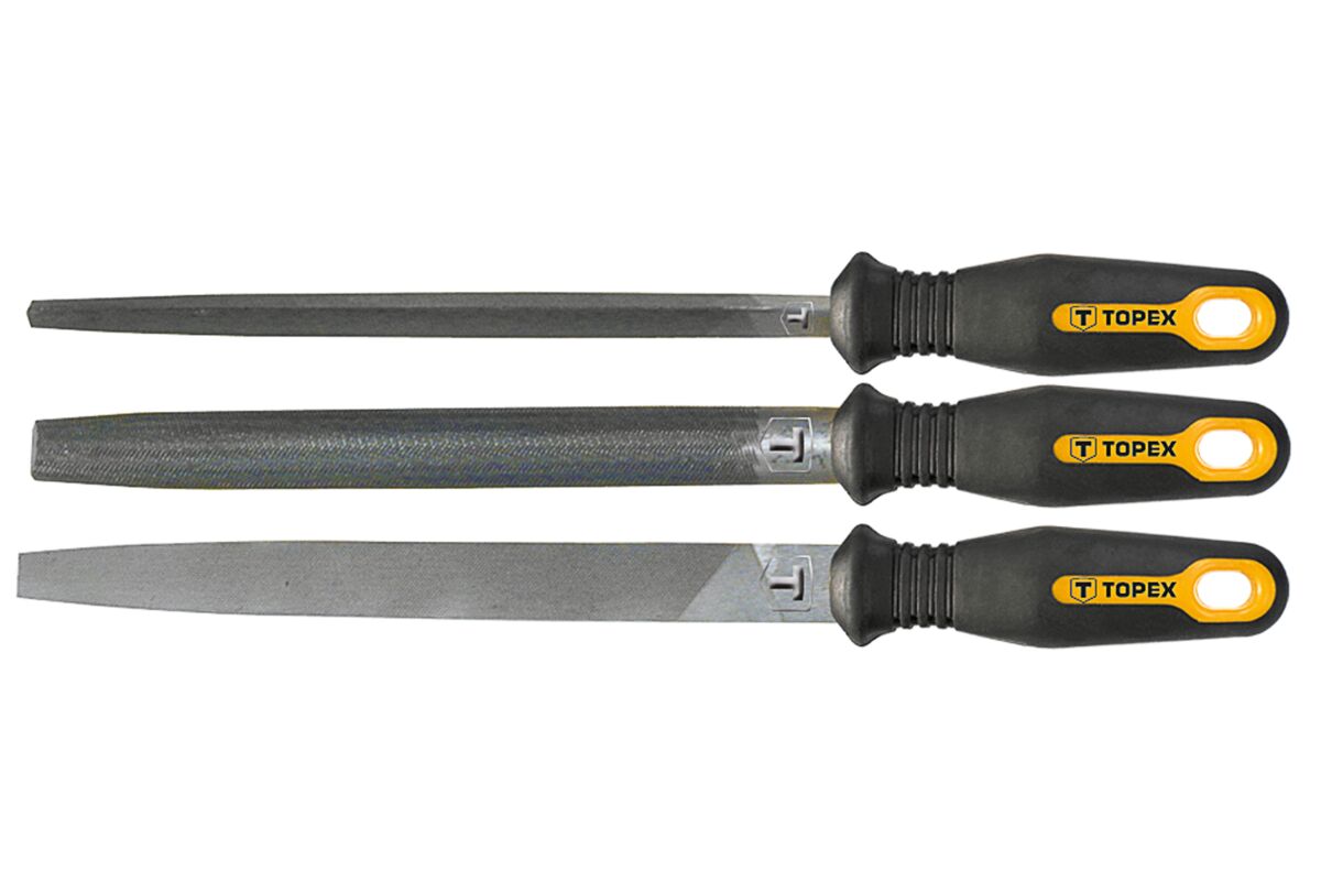 Pilnik do metalu, 200 mm / 2, zestaw 3 sztuki TOPEX - Bricomarche.pl