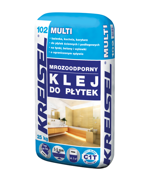Klej do płytek Multi 102 mrozoodporny C1T 25 kg KREISEL - Bricomarche.pl