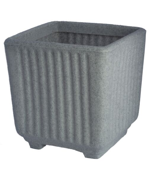 Donica KWADRAT ONYX 48 szary - Bricomarche.pl