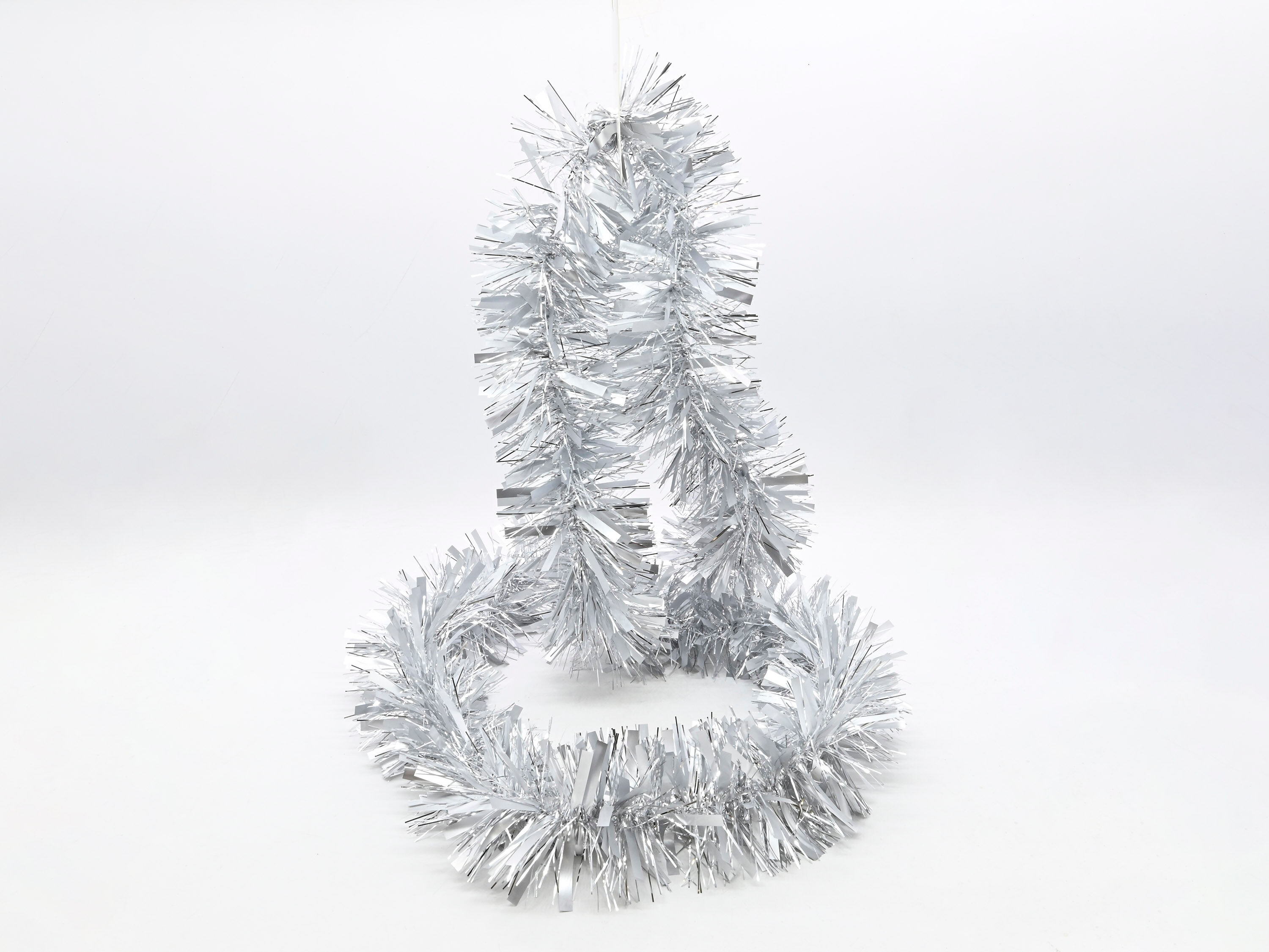 Łańcuch choinkowy grubo / cienko cięty 11 x 200 cm srebrny - Bricomarche.pl