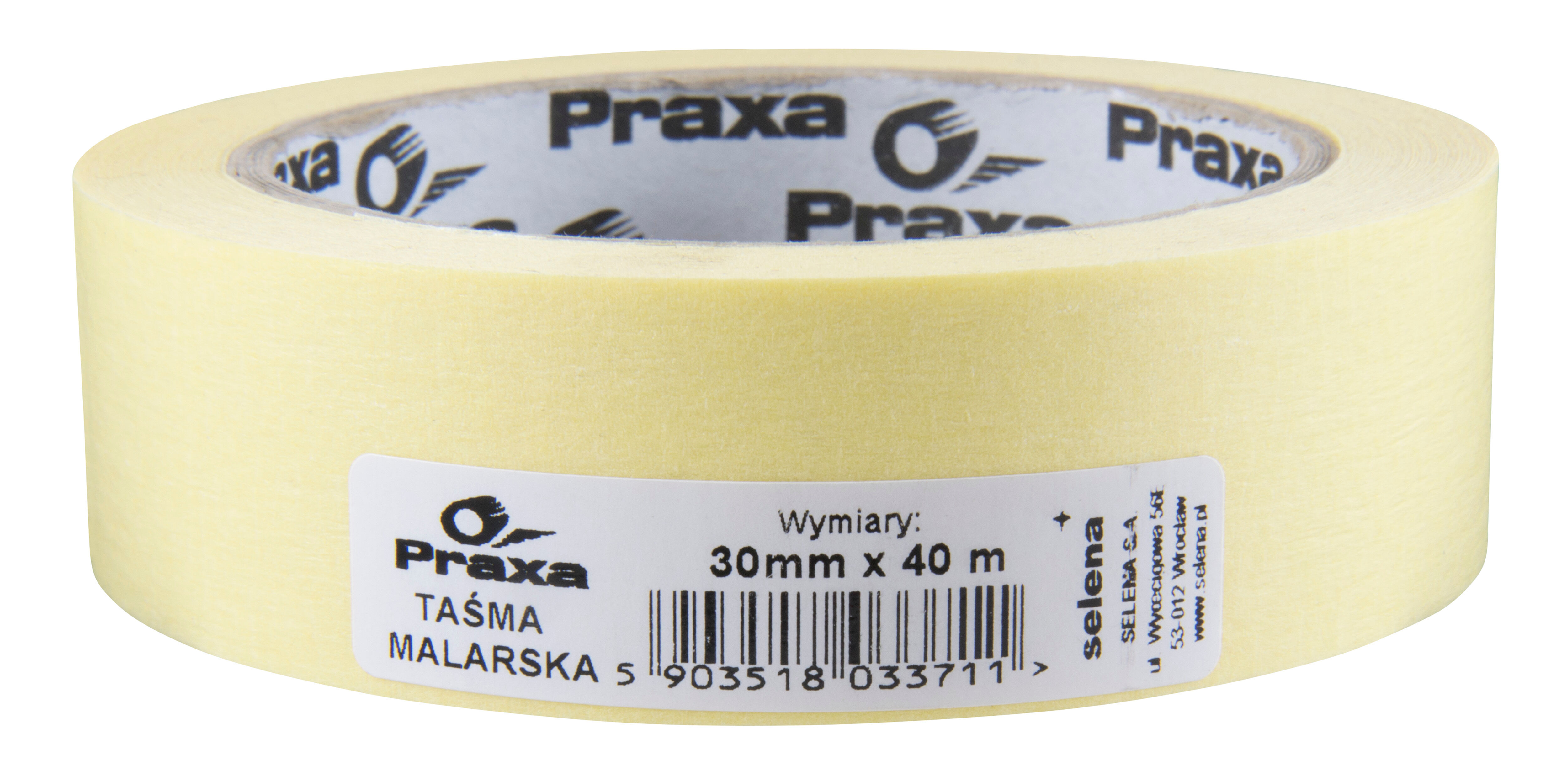 Taśma malarska maskująca 30 mm x 40 m PRAXA - Bricomarche.pl