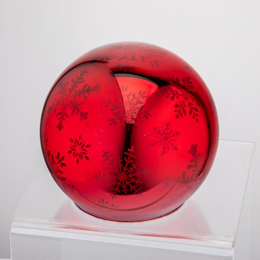 Kula led 12 cm Gwiazdki czerwony - Bricomarche.pl