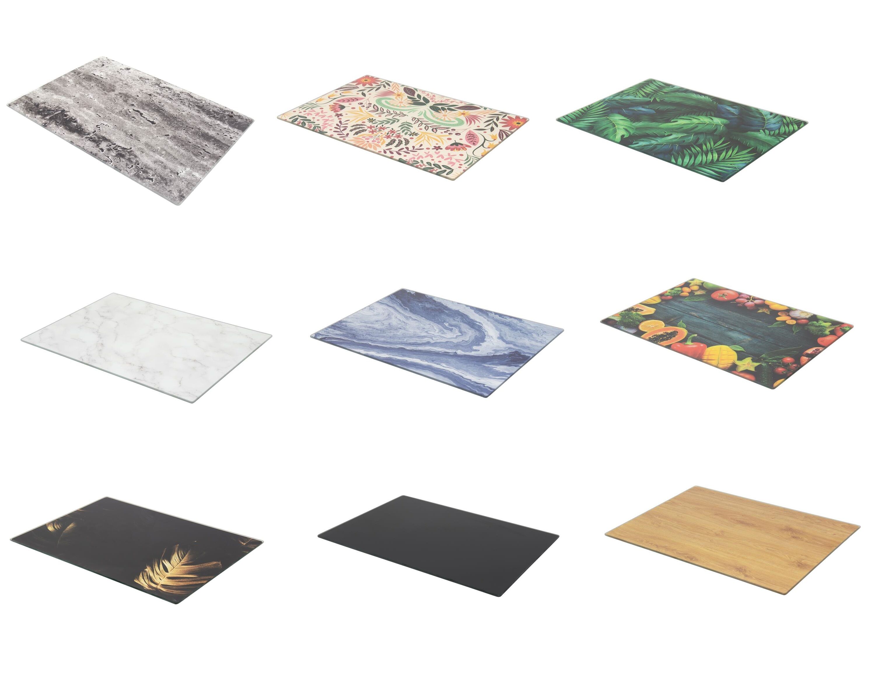 Deska do krojenia szklana 30 x 40 cm Clara mix kolorów - Bricomarche.pl