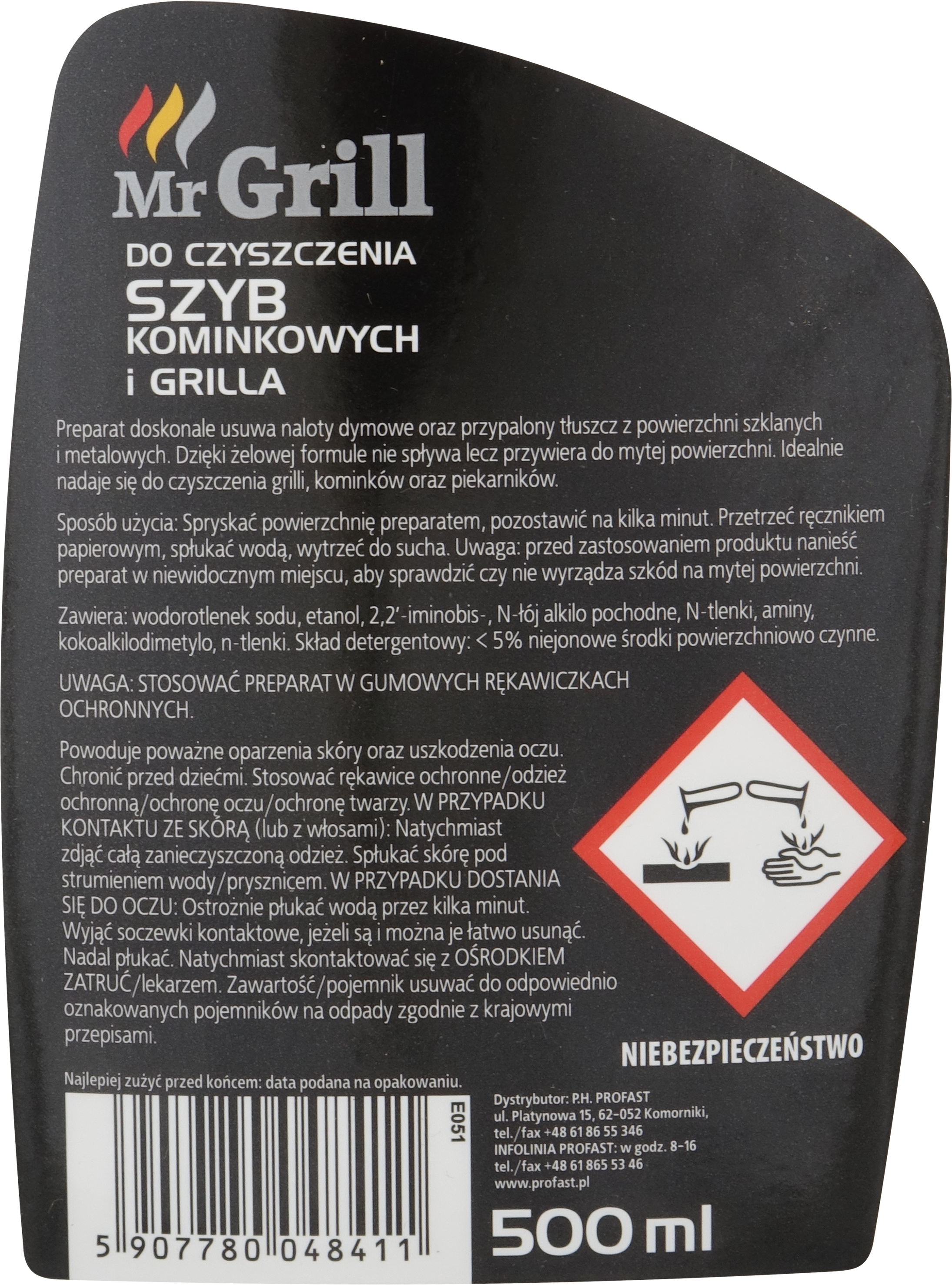 Środek do czyszczenia kominków i grilla 500 ml Mr Grill - Bricomarche.pl
